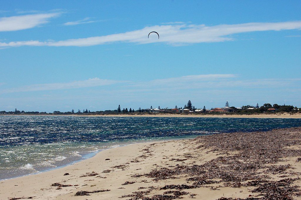 Kitesurfing in Safety Bay, Western Australia, Australia - TravelSoulLab